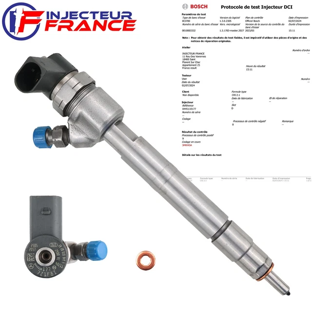 0445110177 - A6480700287 Injecteur Bosch Mercedes-Benz C200 CDI E200 ...