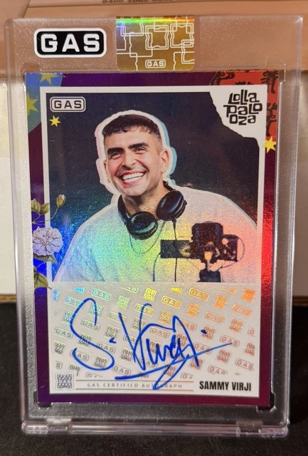 SAMMY VIRJI X Lollapalooza Chicago 2025 x GAS Trading Card /10 PURPLE ...