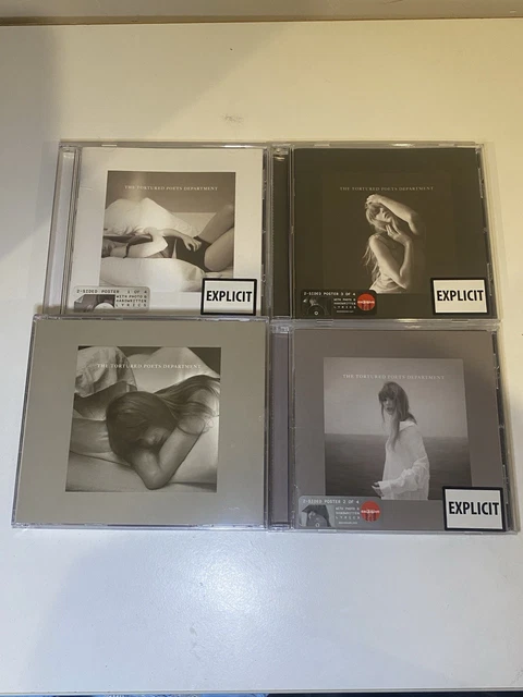 TAYLOR SWIFT TTPD CD’s x4 Full Set The Bolter, Albatross, Black Dog $60 ...