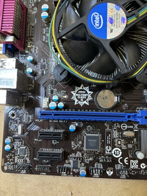 MSI H81M-P33 INTEL i5 4TH GEN Micro ATX Motherboard LGA 1150 Backplate ...