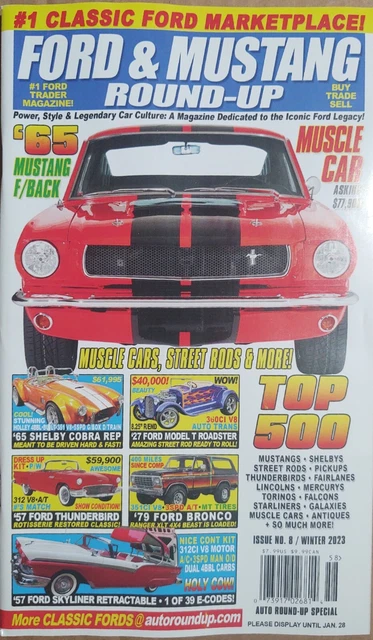 FORD & MUSTANG ROUND-UP MAGAZINE WINTER 2023 2022 ISSUE No. 8 £4.08 ...