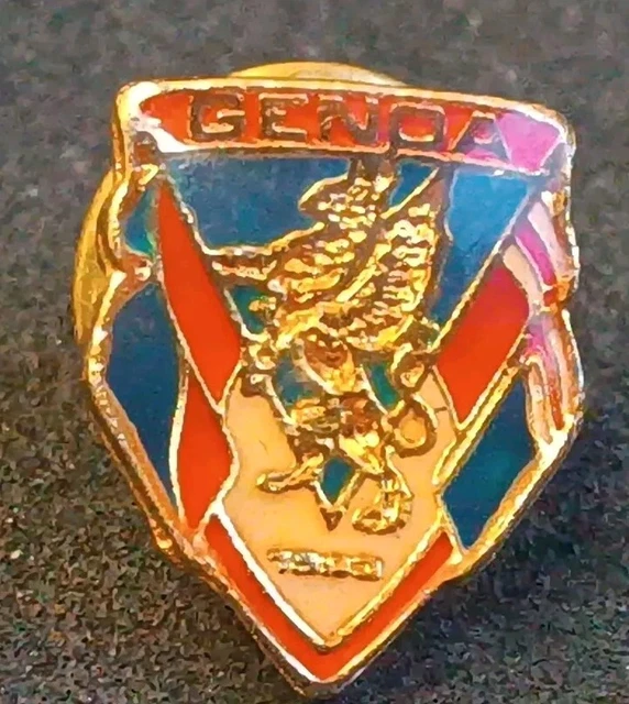 SPILLA PINS DISTINTIVO Stemma Simbolo Badge Logo Crest Club Genoa ...