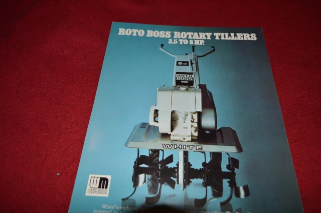 WHITE OLIVER TRACTOR Roto Boss Rotary Tiller Dealers Brochure YABE6 $14 ...