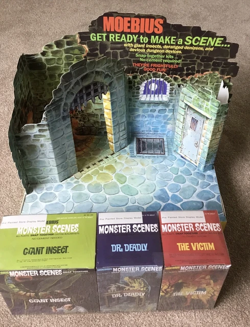 MOEBIUS MONSTER SCENES Store Display Like Aurora Very Rare £1,250.00 ...