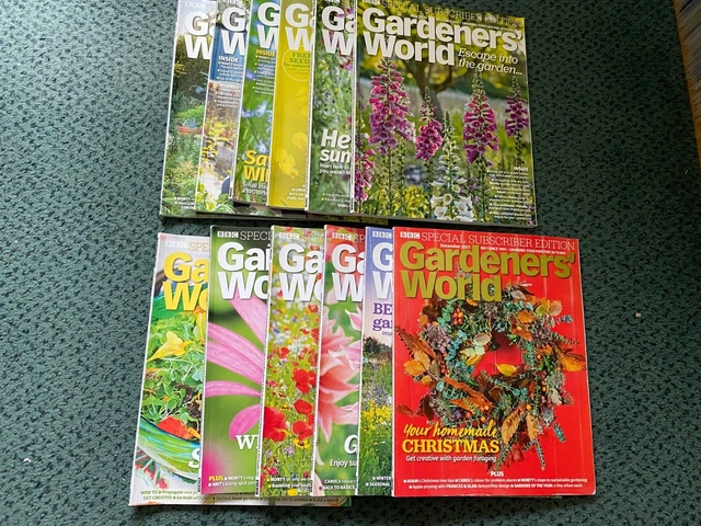 12 X GARDENERS World Magazine Bundle Special Subscriber Editions Jan ...