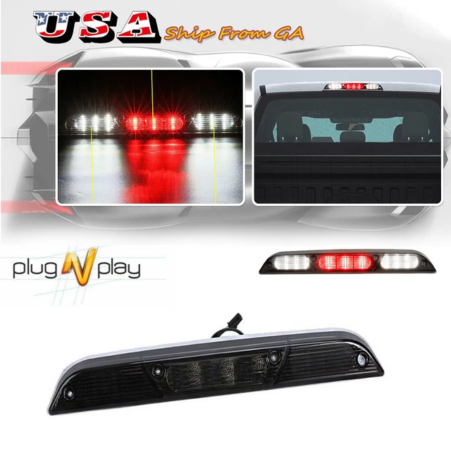 SMOKED LENS FULL LED High Mount Third Brake/Stop Light For Ford F-150 ...