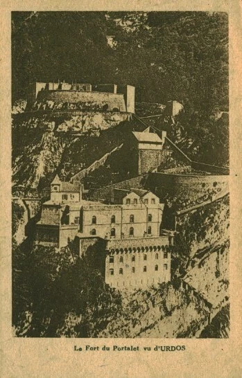 CARTE POSTALE ANCIENNE le Fort du Portalet vu d'Urdos ( 64 ) EUR 4,50 ...
