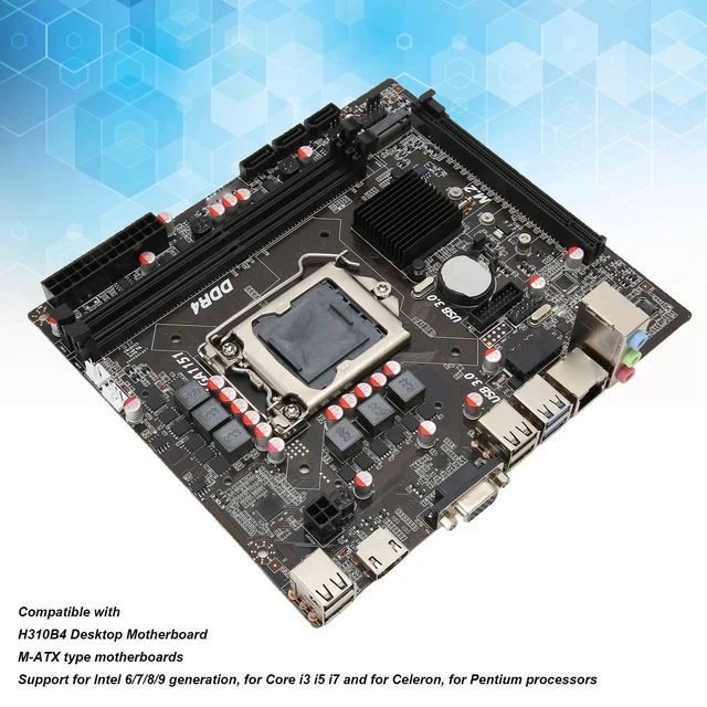 DESKTOP COMPUTER MOTHERBOARD Compact MATX DDR4 M2 For Core £78.10 ...