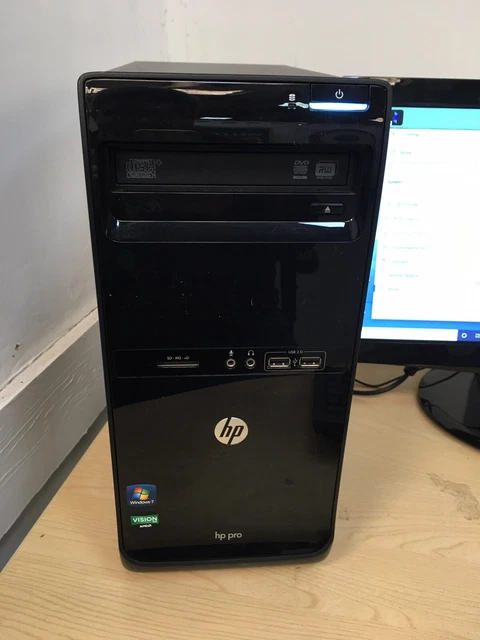 WINDOWS 10 PRO Micro Tower PC HP Pro 3405 AMD 4GB 500GB HD *Last One* £ ...