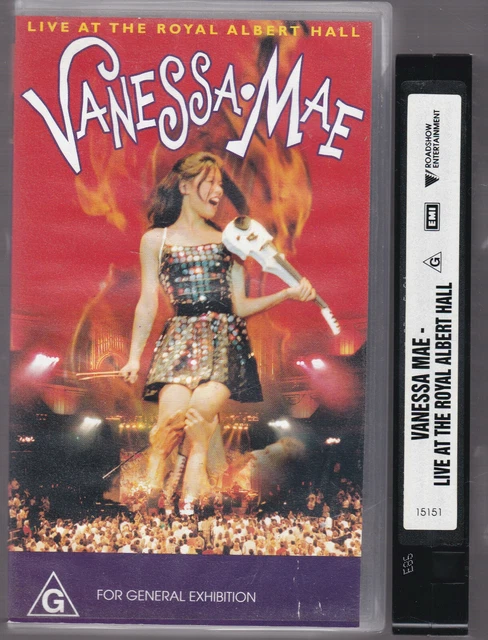 Rare Vhs Video Tape Vanessa Mae Live Royal Albert Hall Small Box Music
