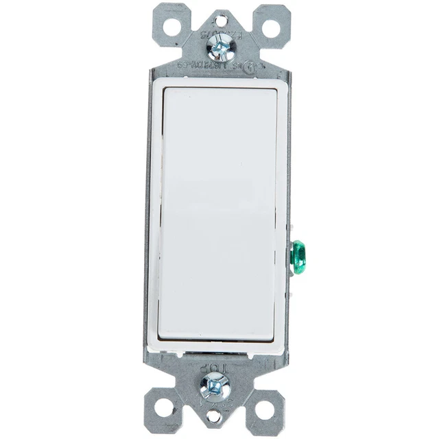 ROCKER INTERRUPTER ILLUMINATED Light Switch Panel American Style £6.99 ...