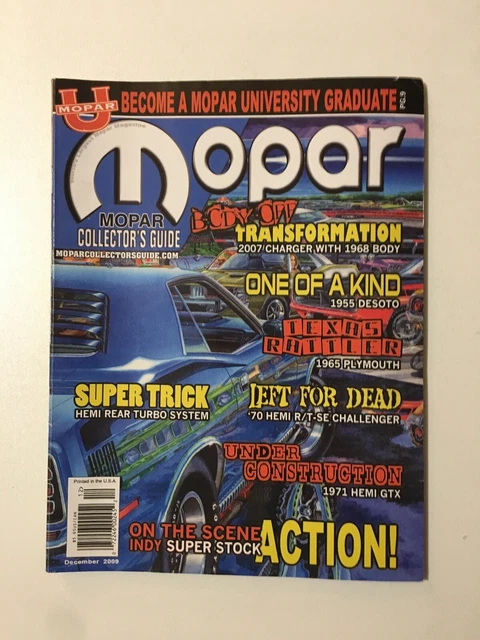 MOPAR COLLECTOR'S GUIDE Magazine December 2009 ‘70 HEMI R/T SE ...