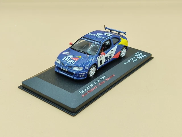 1/43 RENAULT MEGANE Maxi #8 Rallye Tour de Corse 1996 Ragnotti IXO ...