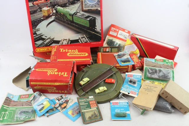 MODEL RAILWAYS ACCESSORIES Job Lot Triang Hornby Footbridge Crane ...