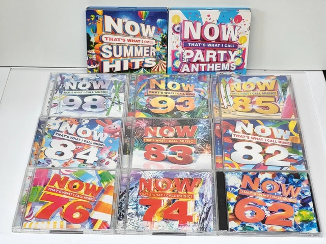 NOW THAT'S WHAT You Call Music CD's x 11 (62,74,76,82,83,84,85,93,98 ...
