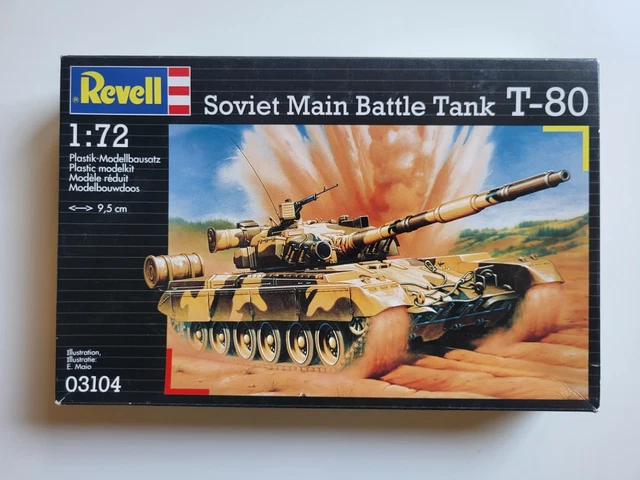 1/72 REVELL 03104 - Soviet Main Battle Tank T-80 - komplett - nie ...