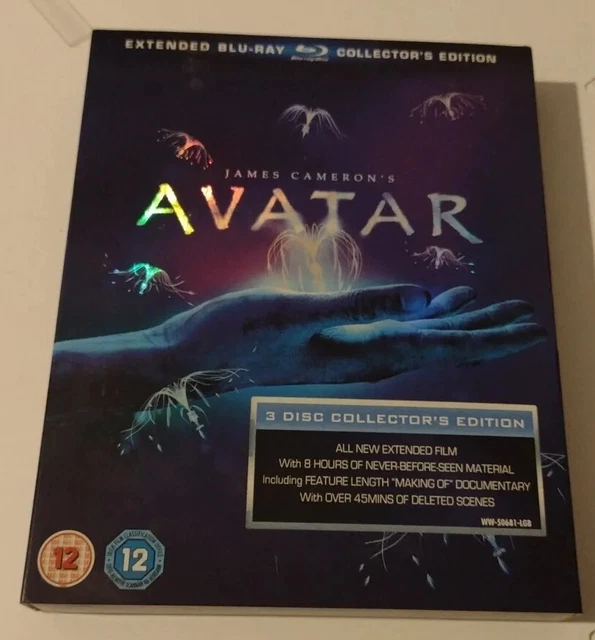 AVATAR EXTENDED COLLECTOR'S Edition Blu-ray James Cameron 3 discs £2.70 ...