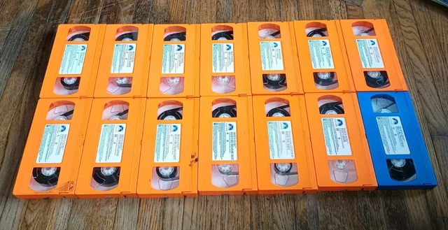 LOT BLUE ORANGE Case Colors Tape Blues Clues VHS Nickelodeon Custom ...