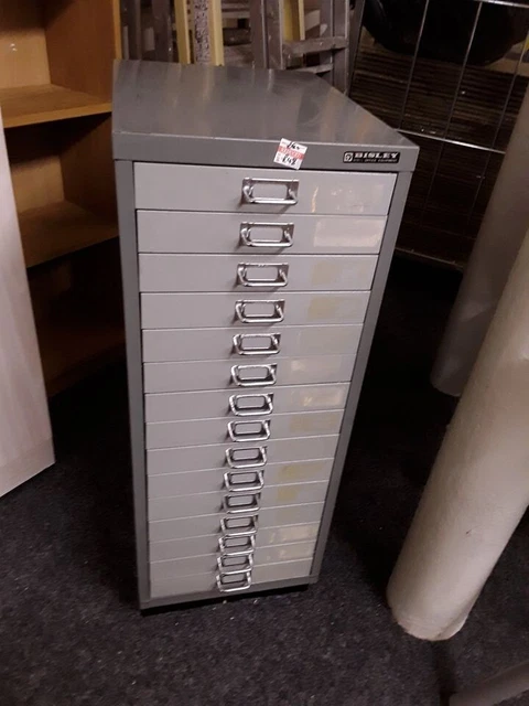 Bisley 15 Drawer Filing Cabinet Silver | Cabinets Matttroy