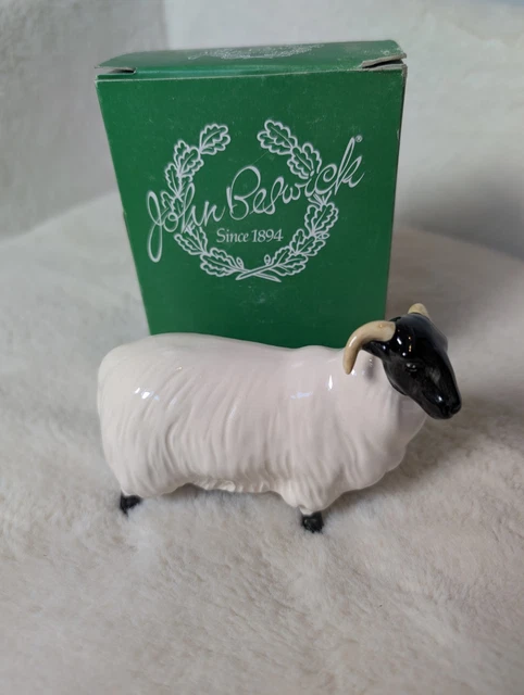 ROYAL DOULTON JOHN Beswick Black Face Sheep Figure Vintage Ornament £14 ...