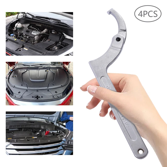 4 * ADJUSTABLE Hook & C Pin Spanner Wrench Tool Set Tighten Removing ...