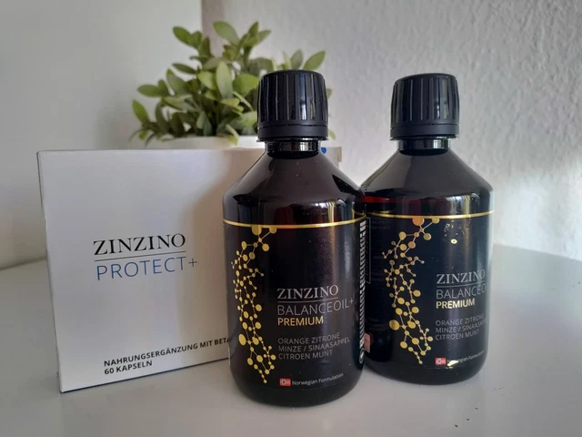 ZINZINO BALANCE OIL Premium+ Omega3 EPA DHA& ZINZINO PROTECT+ Vit D MHD ...