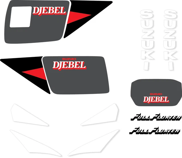 SUZUKI DR 650 Djebel 1990 (rouge) STICKER decal EUR 55,00 - PicClick DE