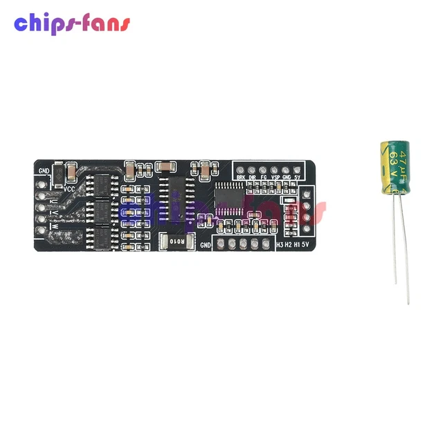 BLDC HALL SENSOR 3Phase Brushless DC Motor Driver Board Speed ...