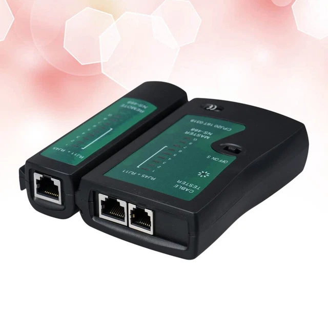 ETHERNET CABLE TESTER Network Auto Scanning Pin Configuration £8.98 ...