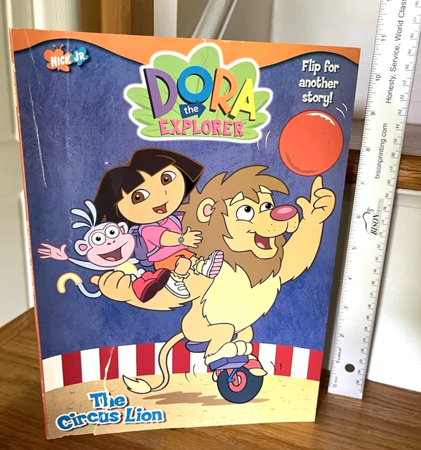 NICK JR. DORA The Explorer Circus Lion Coloring & Story Golden Book ...