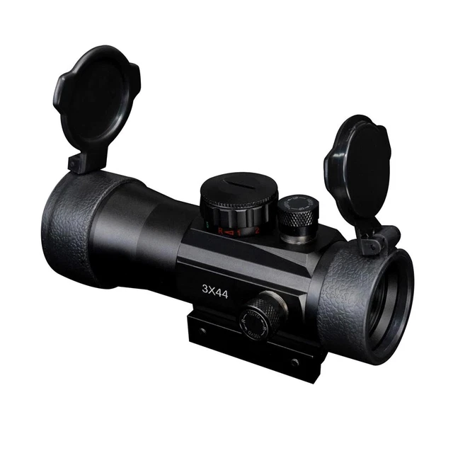 3X44 RAIL HUNTING Tactical Optics Riflescope Red Green Dot Sight Scope ...
