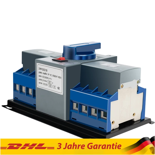 AUTOMATISCHER TRANSFERSCHALTER NOTSTROM Umschalter Lastumschalter ...