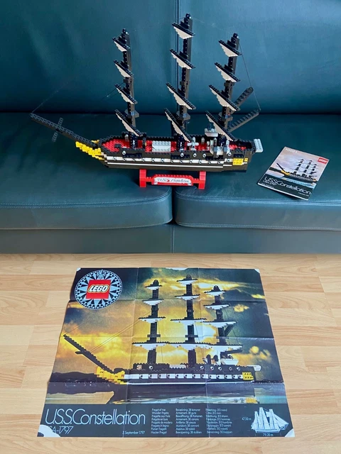 KOMPLETT LEGO SET 10021 & Poster Schiff Fregatte USS Constellation USA ...