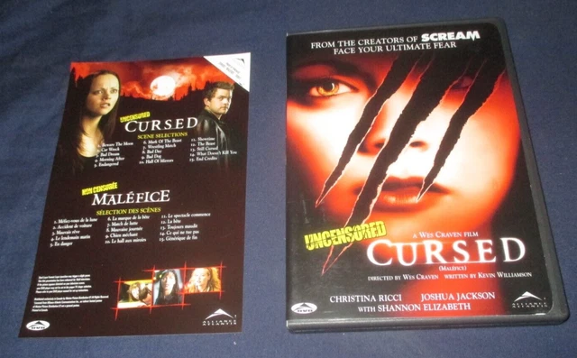 CURSED - UNCENSORED Edition (DVD, 2005, Canadian) Christina Ricci $11. ...