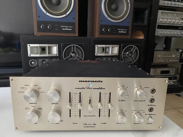 VINTAGE MARANTZ MODEL Thirty 30 Amplifier 60W/CH 1970 Made In USA Re ...