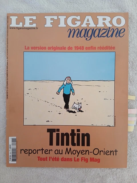 FIGARO MAGAZINE 26/6/2004 Tintin Herge B.biolay Saddam Hussein Audubon ...