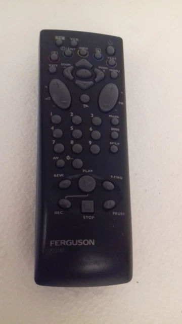 FERGUSON TELECOMANDO LETTORE TV/video/VCR/VHS di ricambio - F2100 EUR ...