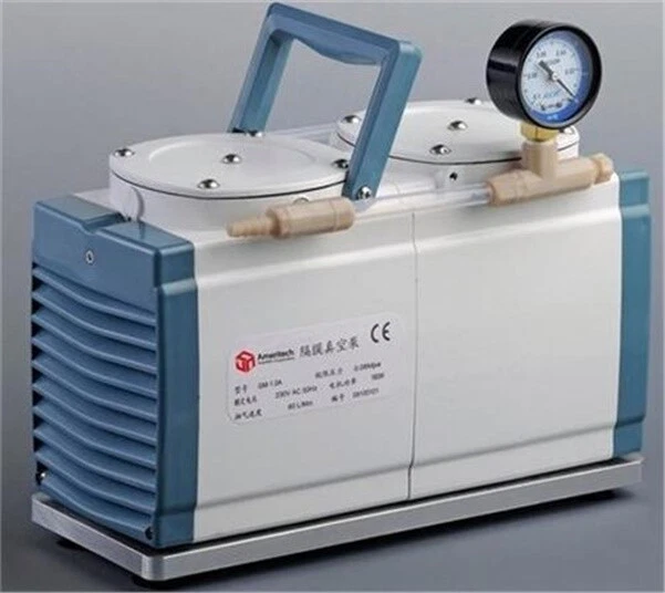 PUMP VACUUM 60L/MIN Double Head Diaphragm Oil Adjustable Pressure yg ...