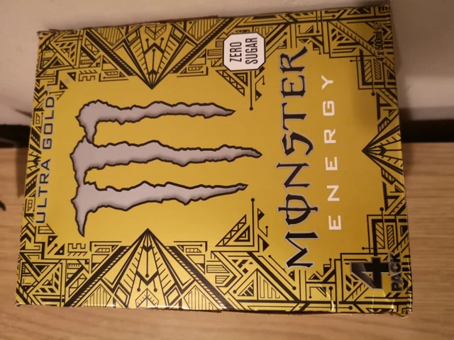 MONSTER ENERGY DRINK ULTRA Gold Zero Sugar 3 X 4 Pack Box 500ml (Total ...