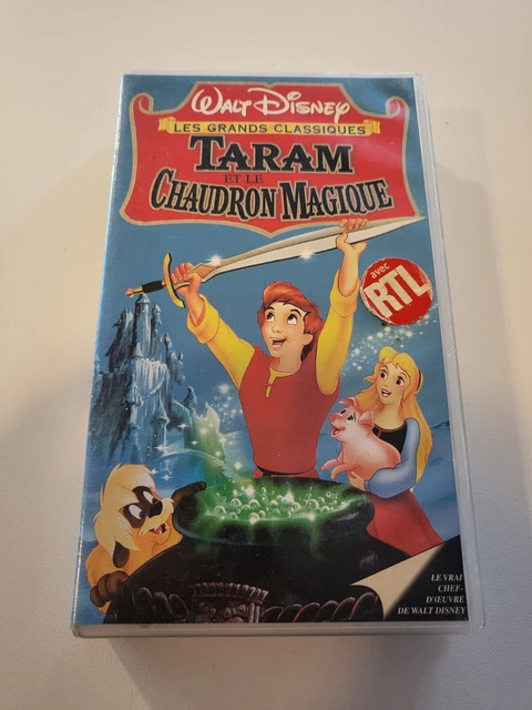 CASSETTE VINTAGE VHS Grand Clasic Disney Taram And The Cauldron Magic ...