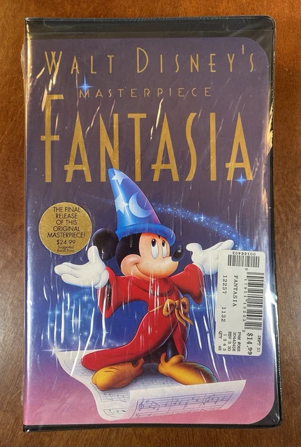 WALT DISNEY'S MASTERPIECE Fantasia VHS 1991 Brand New Sealed Final VHS ...