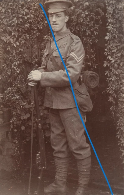 WW1 SOLDIER UNKNOWN London Regiment in battle order £12.99 - PicClick UK