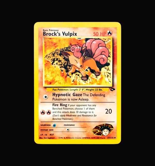 CARTA POKÉMON - Brock's Vulpix 37/132 - Wizards - Near Mint - ENG - No ...