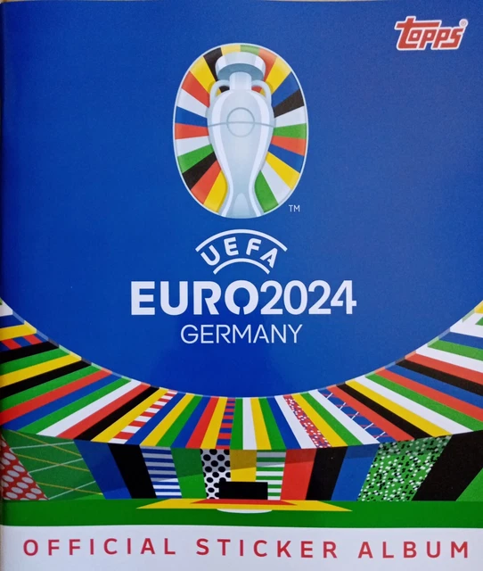 UEFA EURO 2024 Germany Official Sticker Album Topps + 6 free Stickers £ ...