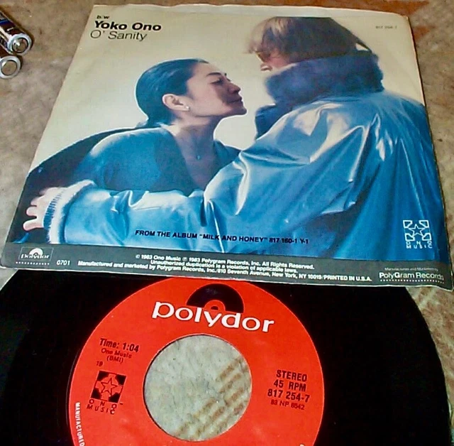 45* JOHN LENNON Nobody Told Me POLYDOR Nuovo di zecca con PIC SLV O ...