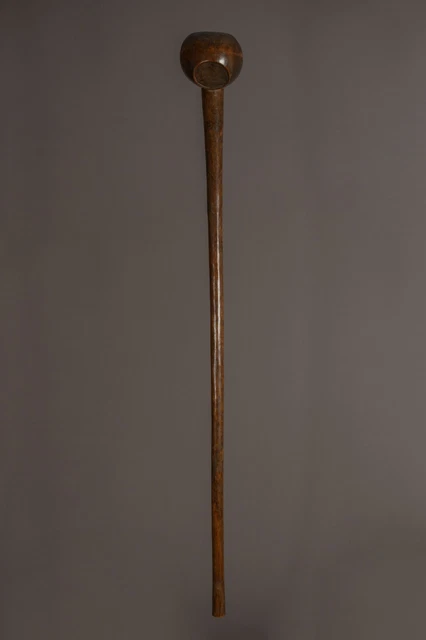 RARE UNUSUAL OLD South African Tribal Art Zulu Knobkerrie Club With ...