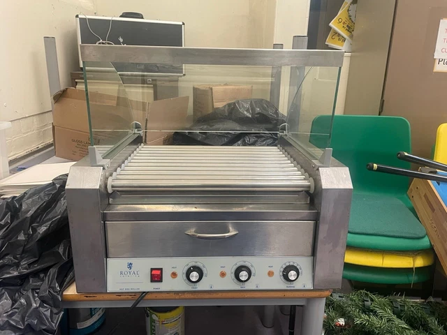 COMMERCIAL HOT DOG Bun Machine Hotdog Sausage Grill 11 Rollers ...