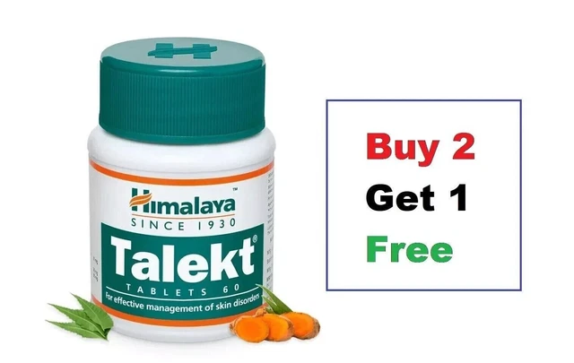 TALEKT BY HIMALAYA 1 BOX 60 Tablets 2026 Expiry Buy 2 Get 1 Free $19.18 ...