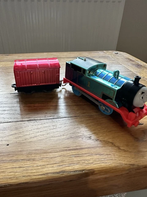 THOMAS AND FRIENDS Trackmaster Train Shiny Metallic Blue Thomas And ...