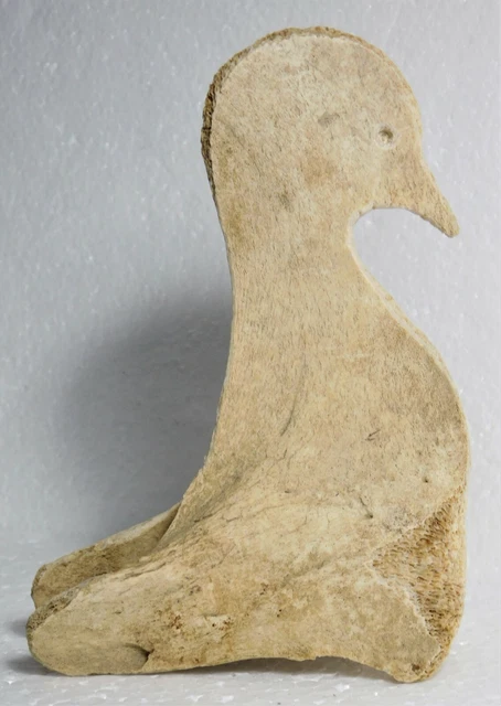VINTAGE INUIT / Eskimo bone carving BIRD by Eliyah Kakee $148.00 ...